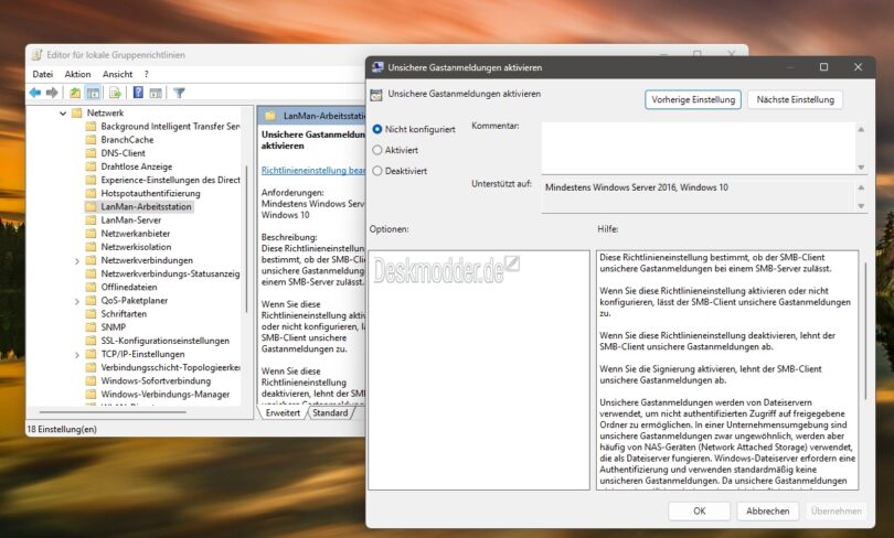 Windows 11 24H2 Kein Zugriff auf NAS mit SMB [Workarounds] [Update]: Erklärungen von Microsoft ...
