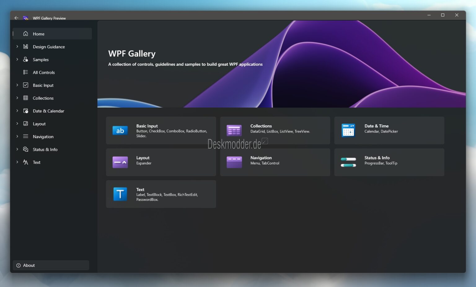 WPF Gallery Preview für .NET 9 als App im Microsoft Store erschienen ...
