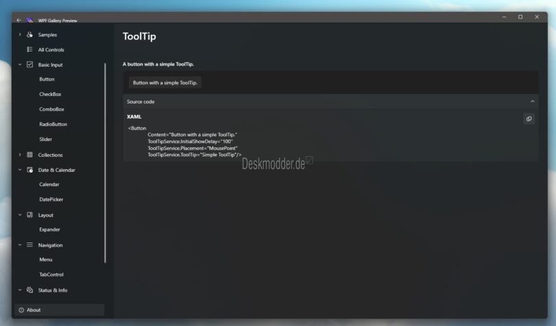 WPF Gallery Preview für .NET 9 als App im Microsoft Store erschienen ...