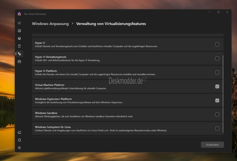 Dev Home 0.16 mit neuen Funktionen und Verbesserungen - Deskmodder.de