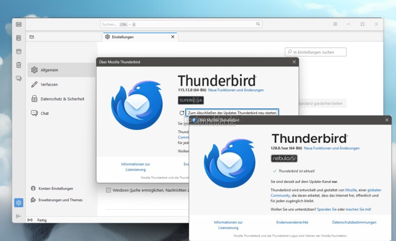 Thunderbird 128 wird automatisch verteilt - Deskmodder.de