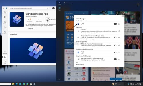 Windows 11 Start Experiences App übernimmt die Feeds in den Widgets ...
