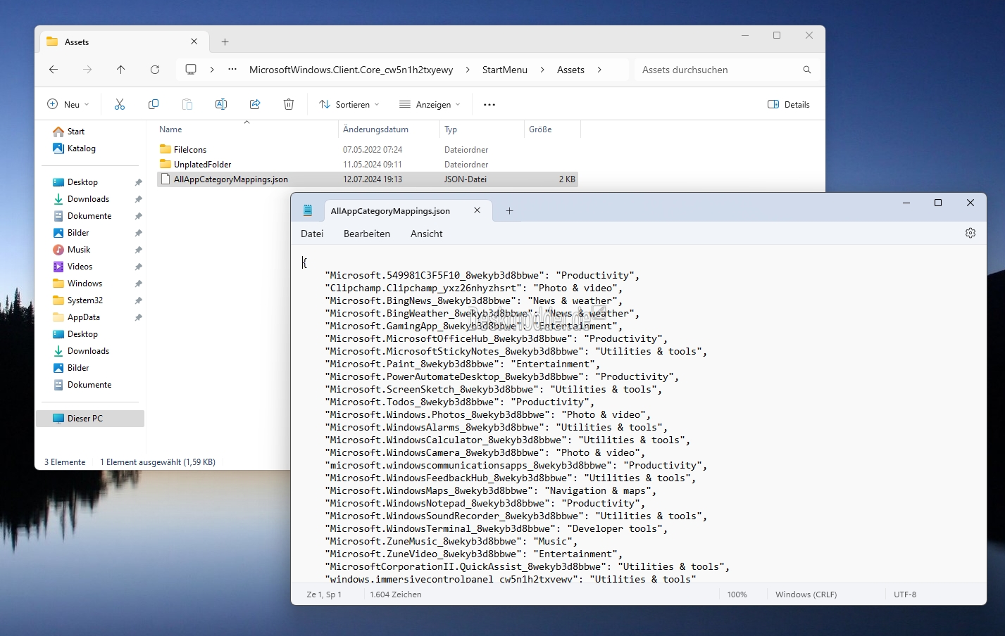 Windows 11 start menu with category or grid sorting in the works ...