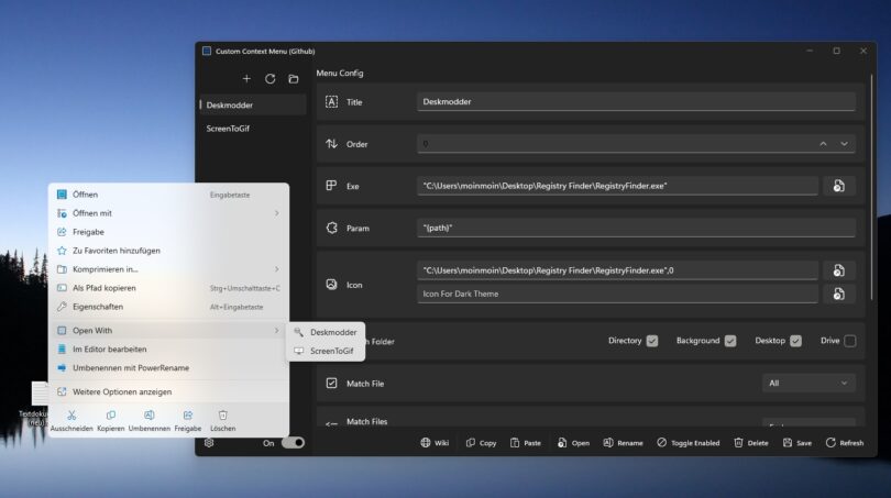 Custom Context Menu für Windows 11 mit einem neuen Update - Deskmodder.de