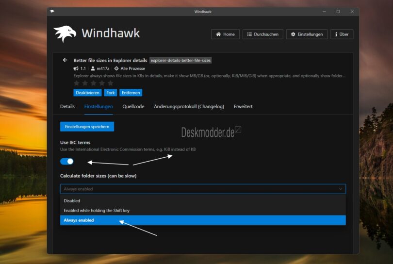 Ordnergröße im Datei Explorer unter Windows anzeigen lassen mit einem Windhawk Mod [Update ...
