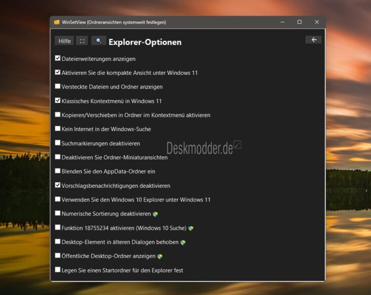 WinSetView 3.0 erschienen Datei Explorer Einstellungen schnell ändern ...