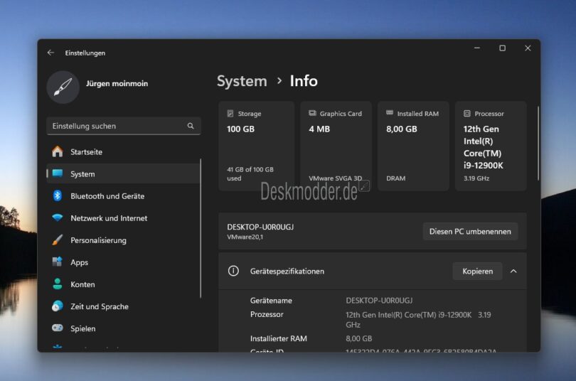 Windows 11 bekommt Detail-Ansicht in System -> Info von Windows 10 ...