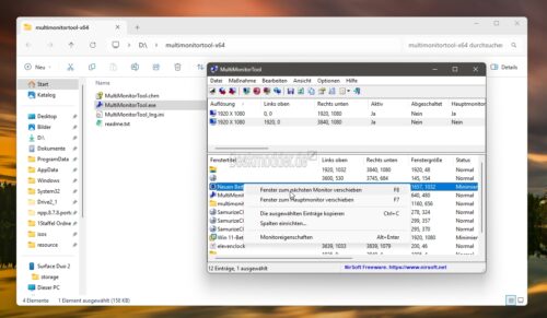 MultiMonitorTool jetzt auch mit Anzeigeskalierung über die Befehlszeile - Deskmodder.de