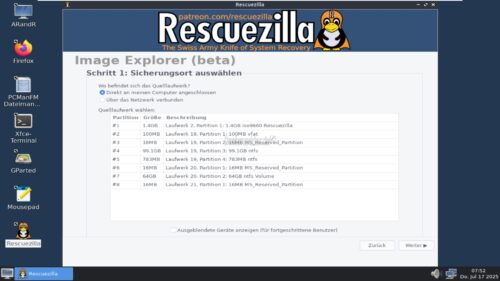 Rescuezilla Backup-Tool mit einem neuen Update und Plucky als neue ISO ...