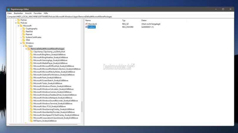 Windows 11 25H2 Standard App-Pakete über die Gruppenrichtlinien oder mit NAppClean entfernen ...