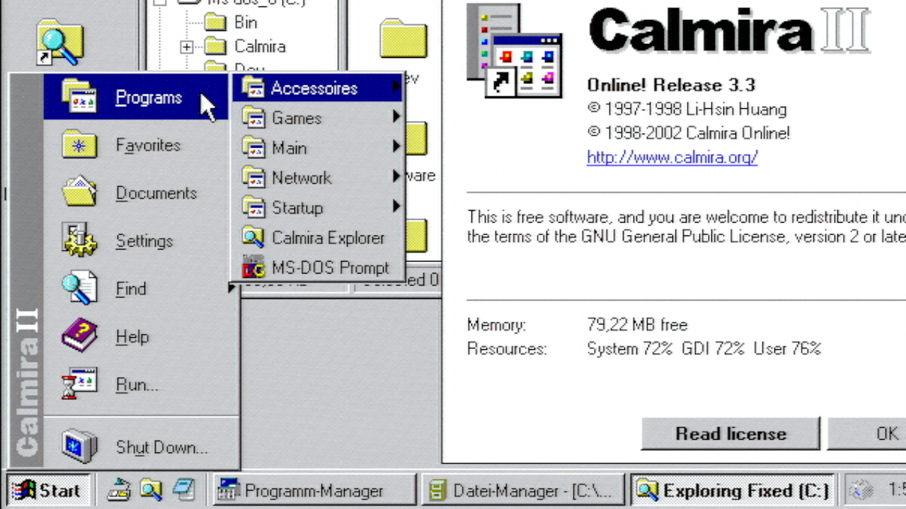 Calmira: Das Windows-95-Schmuckstück für Windows 3.1 - Deskmodder.de
