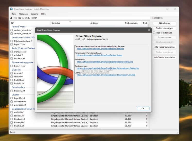 DriverStore Explorer 0.12.110 verliert Windows 7 und 32-Bit Unterstützung - Deskmodder.de