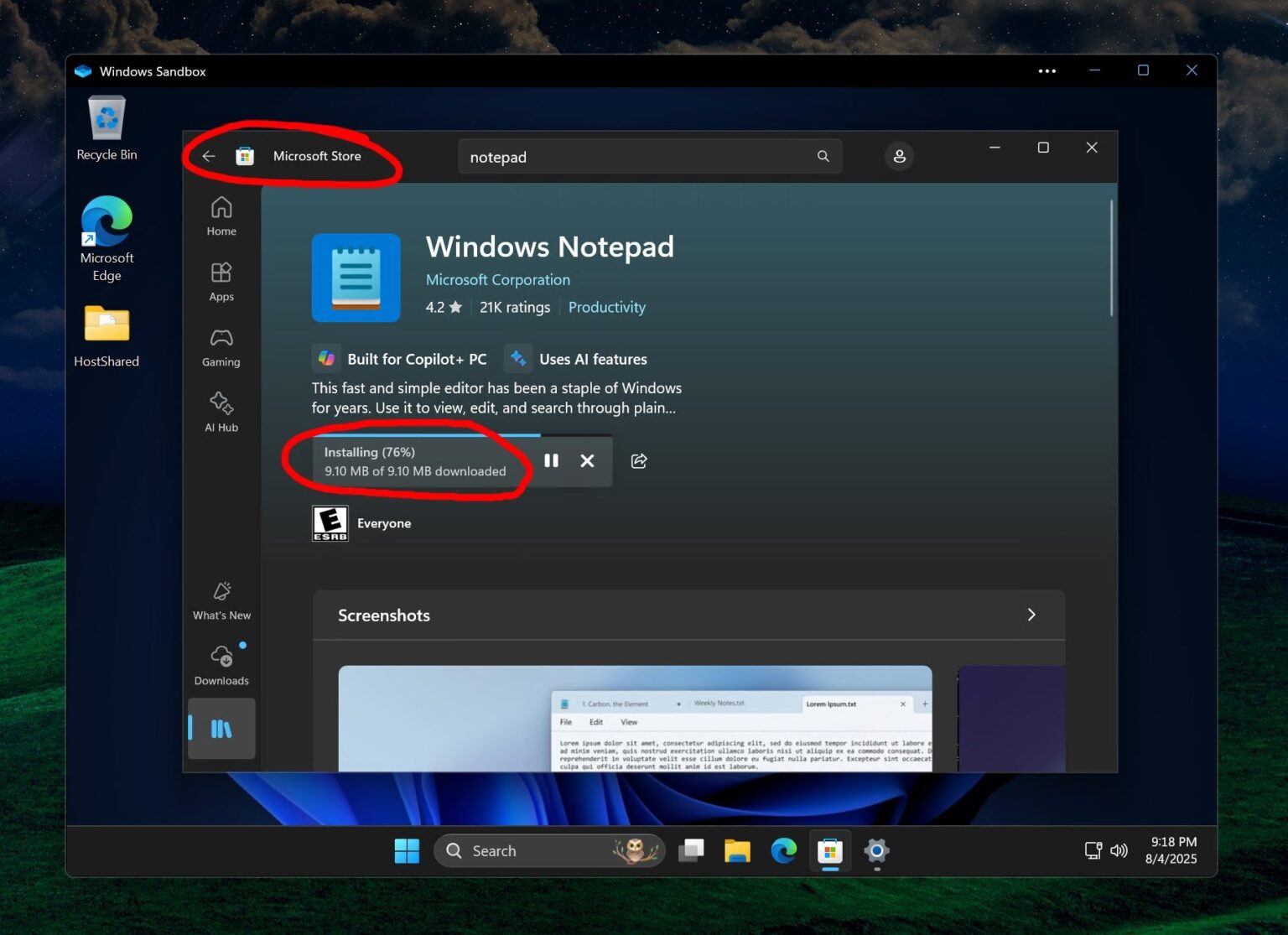Windows Sandbox: Microsoft Store installieren mit einem Skript ...