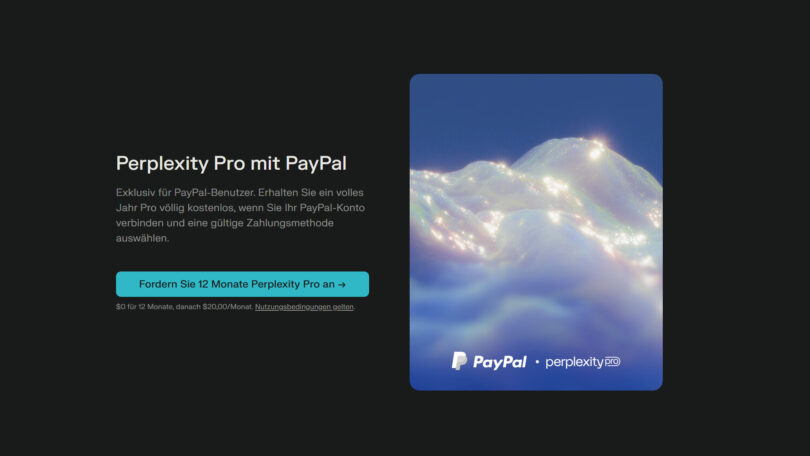 Perplexity bietet ein Jahr Pro gratis für PayPal-Nutzer - Deskmodder.de
