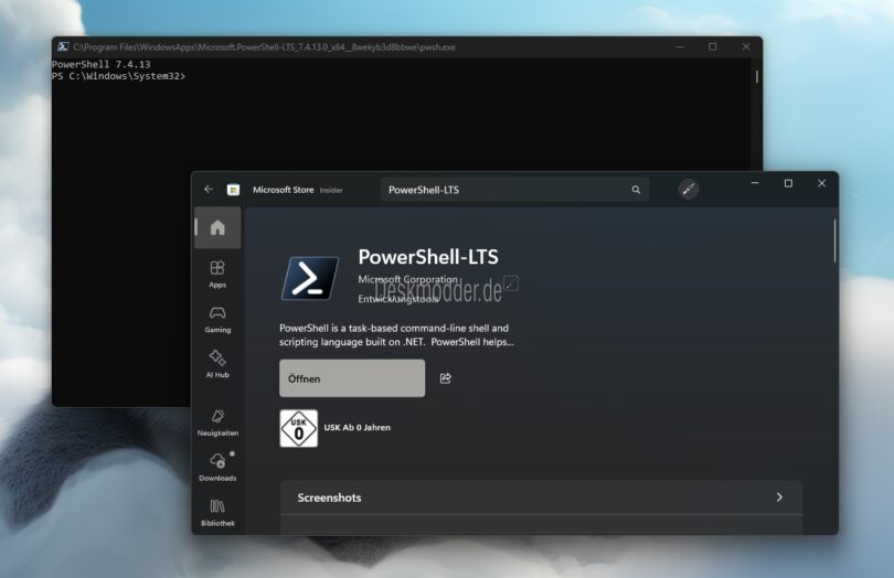PowerShell-LTS als App neu im Microsoft Store - Deskmodder.de
