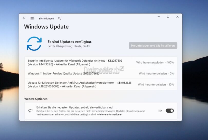 KB5070303 Windows 11 25H2 [Manueller Download] für die Beta- und Dev Insider - Deskmodder.de