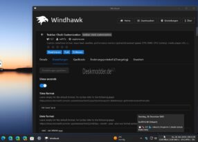Taskbar Clock Customization jetzt neu mit GPU, Batterie, Media-Info und ...