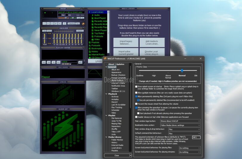 Winamp (WACUP) 1.99.44.23402 mit neuer Funktion und sehr vielen ...