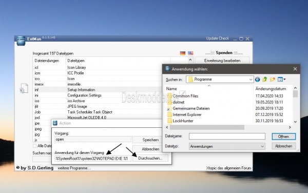Dateityp einem Programm zuordnen und Icon ändern Windows 10 Deskmodder Wiki