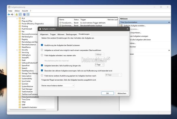 Automatische Synchronisation der Uhrzeit wiederherstellen unter Windows ...