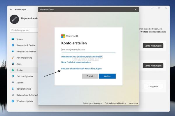 Lokales Konto erstellen Windows 11 Deskmodder Wiki