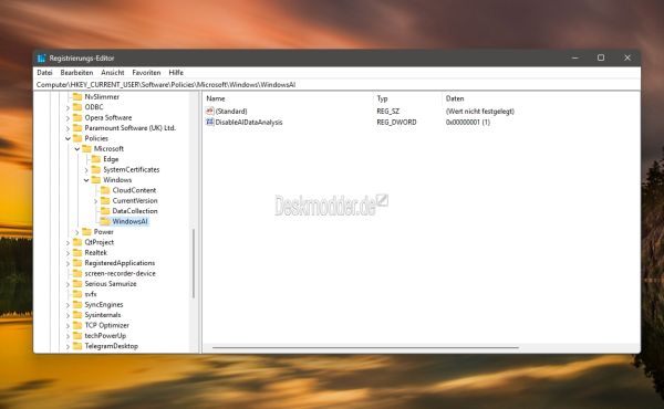 Momentaufnahmen (Recall) deaktivieren Windows 11 Deskmodder Wiki