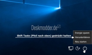 Herunterfahren Windows 10 Tipps Tricks auch zum Ruhezustand ...