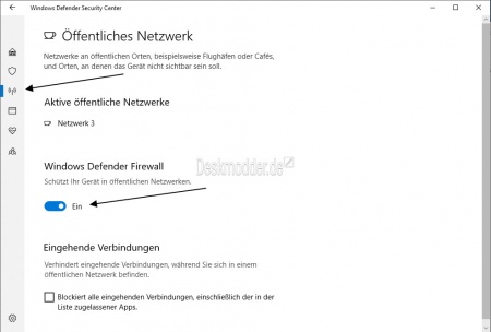 Windows 10 Firewall deaktivieren aktivieren Einstellungen Deskmodder Wiki