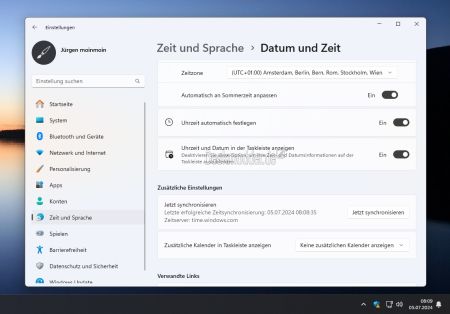 Automatische Synchronisation der Uhrzeit wiederherstellen unter Windows ...
