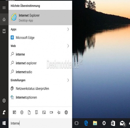 Wo ist der Internet Explorer in Windows 10 zu finden Deskmodder Wiki
