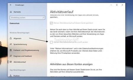 Aktivitätsverlauf löschen und deaktivieren Windows 10 Deskmodder Wiki