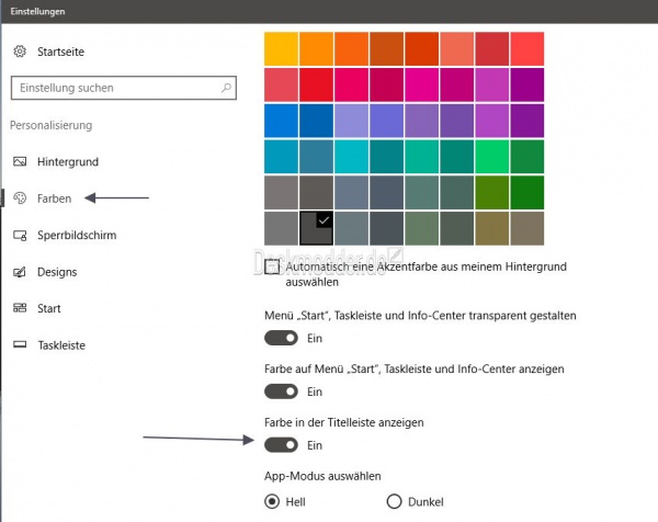 Farben ändern anpassen Windows 10 Deskmodder Wiki