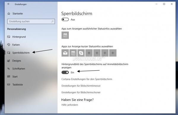 Anmeldebildschirm Login Screen Bild Farbe ändern Windows 10 Deskmodder Wiki