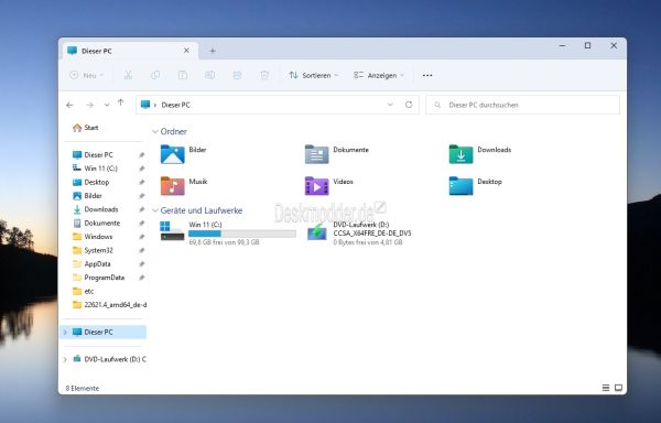 Dieser PC Ordner hinzufügen entfernen Windows 11 Deskmodder Wiki