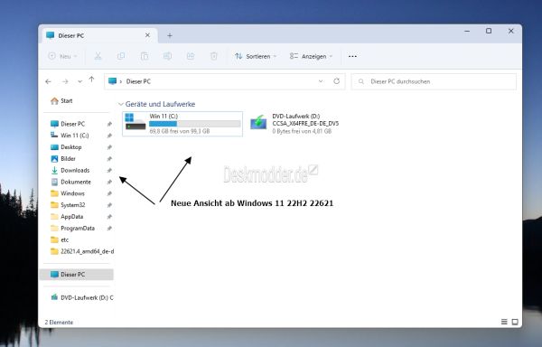 Dieser PC Ordner hinzufügen entfernen Windows 11 Deskmodder Wiki