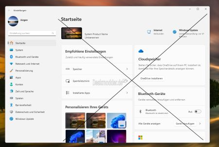 Startseite in den Einstellungen deaktivieren ausblenden Deskmodder Wiki