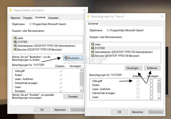 Suche Suchfunktion funktioniert nicht richtig Windows 10 Deskmodder Wiki