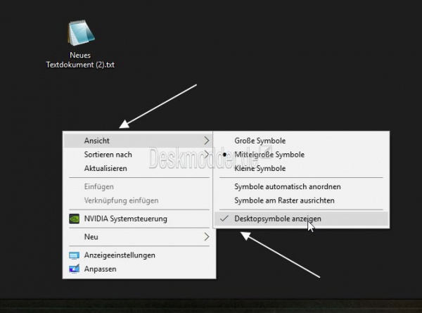 Desktopsymbole anzeigen Windows 10 Deskmodder Wiki