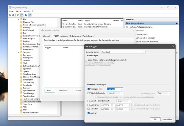 Automatische Synchronisation der Uhrzeit wiederherstellen unter Windows ...