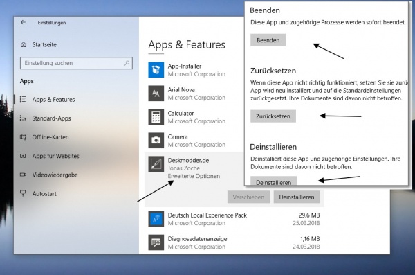 Windows 10 Apps Einstellungen Die Übersicht Deskmodder Wiki